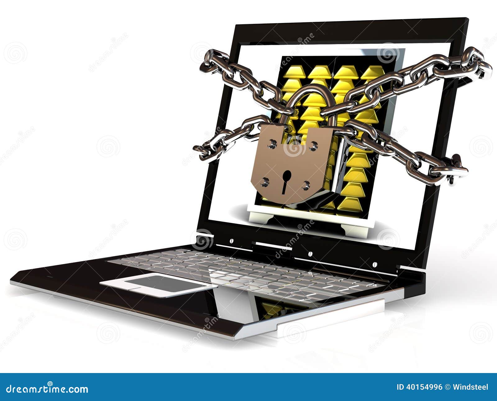 Pc Security. Laptop with Chain and Lock Stock Photo - Image of ... Pc Security. Laptop with Chain and Lock Stock Photo - Image of ...