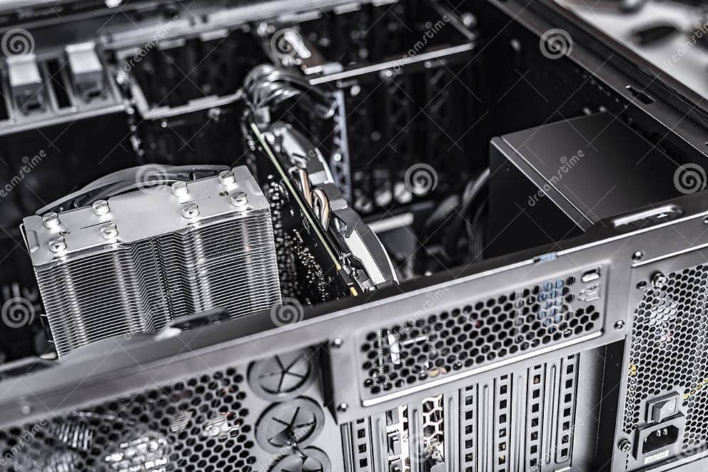 PC System Unit. Components of the Computer at the Time of Assembly of ...