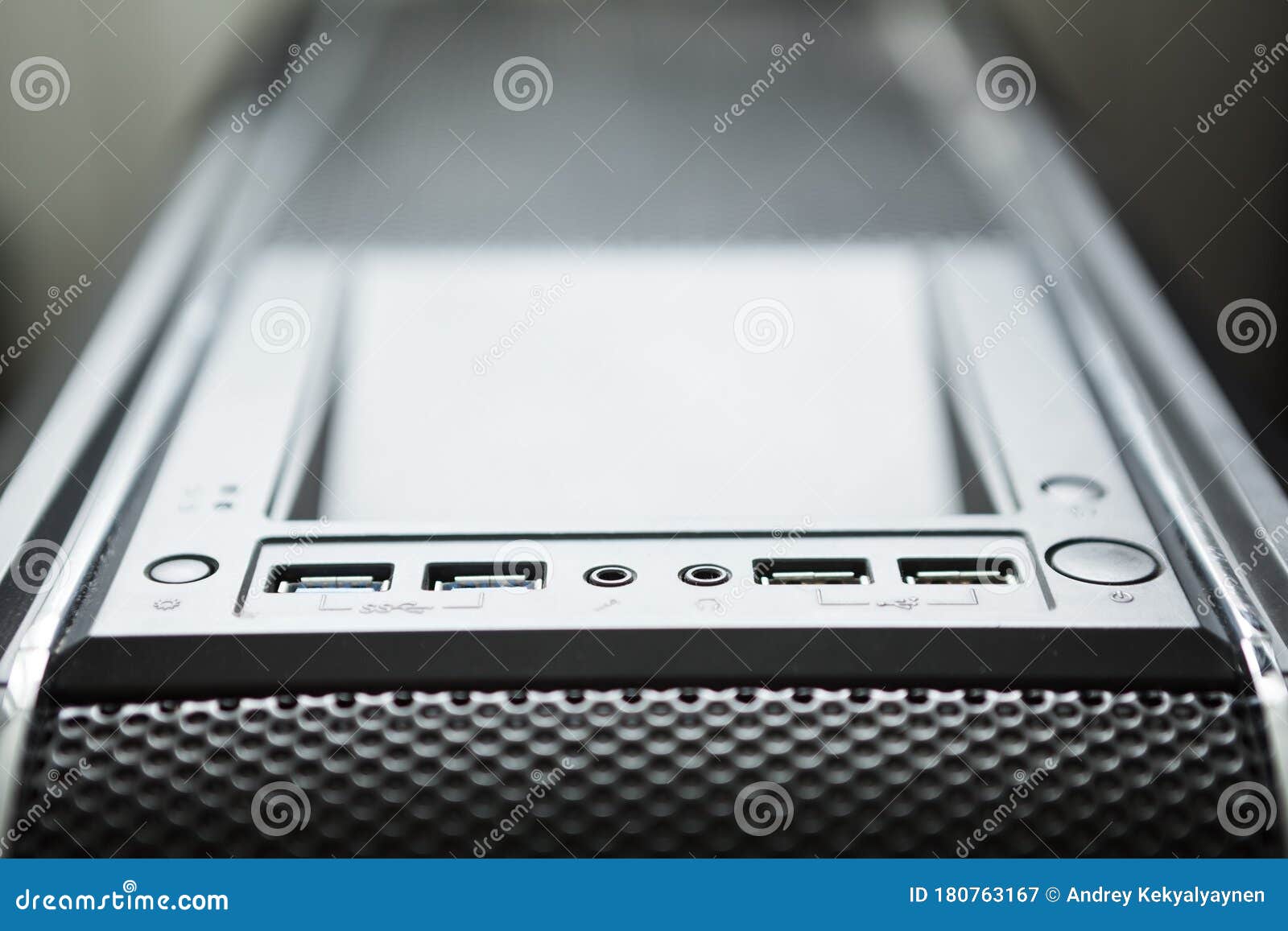 PC Tower Case with Usb Connection Sockets, Power and Reset Buttons ...