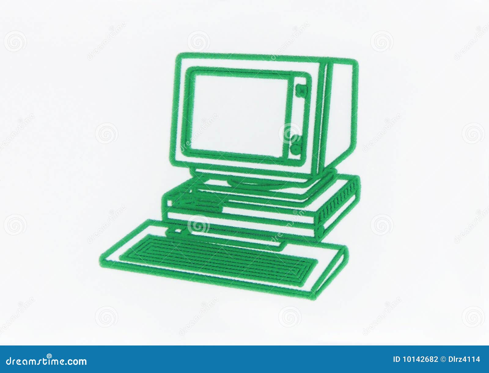 PC verde fotografia stock. Immagine di ricicli, verde - 10142682