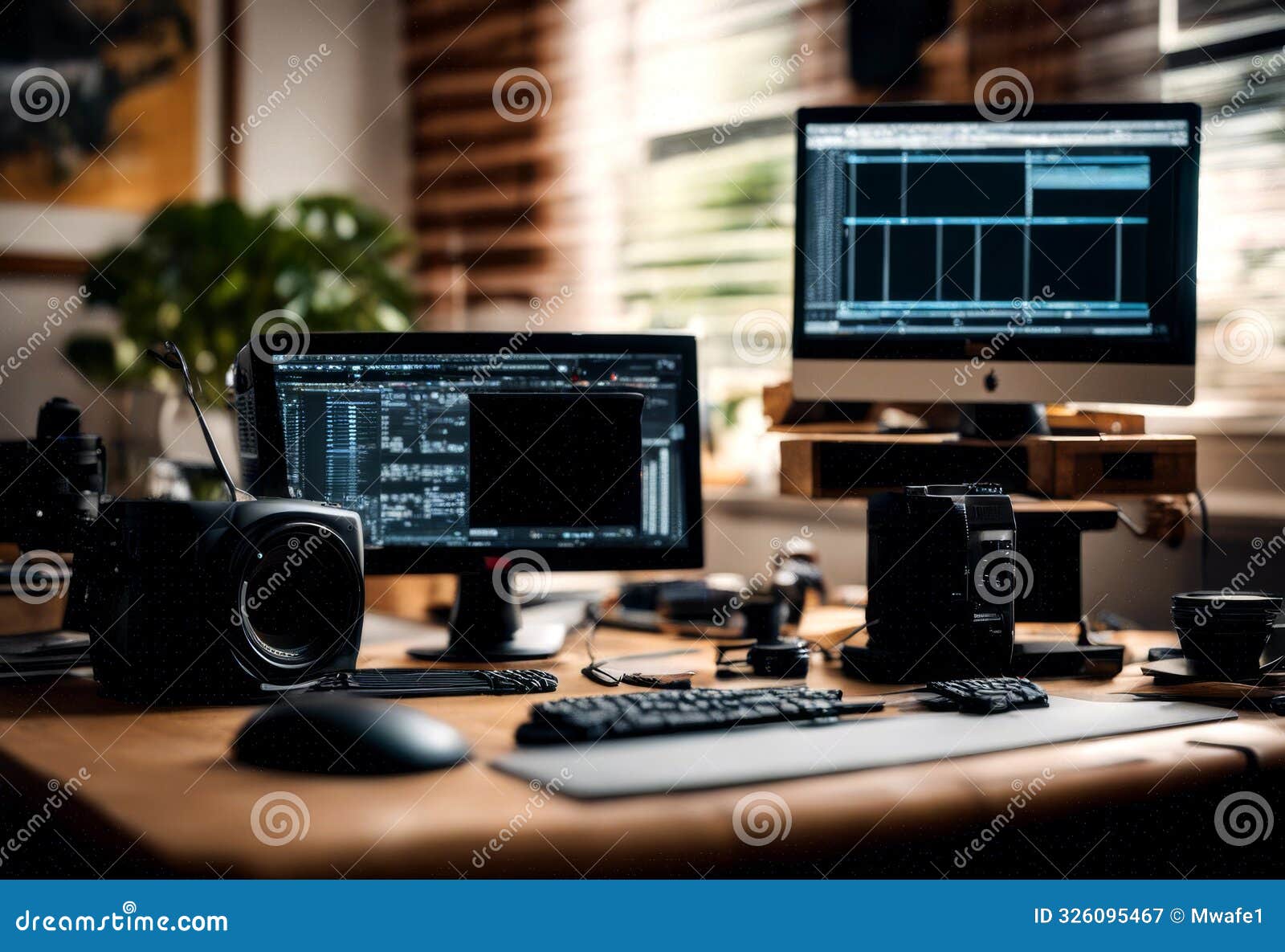 Pc Work 90 Computer Desk S Classic Setup Stock Illustration ...