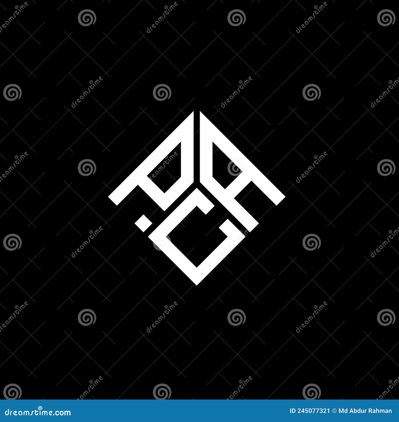 PCA Letter Logo Design On Black Background. PCA Creative Initials ...