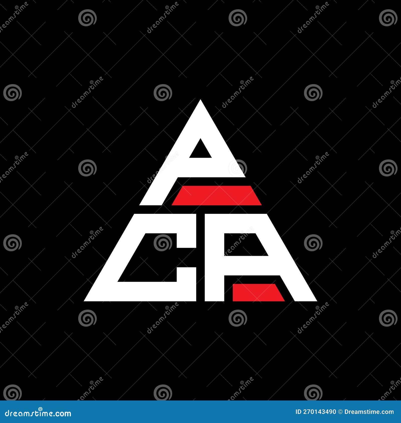 PCA Triangle Letter Logo Design with Triangle Shape. PCA Triangle Logo ...