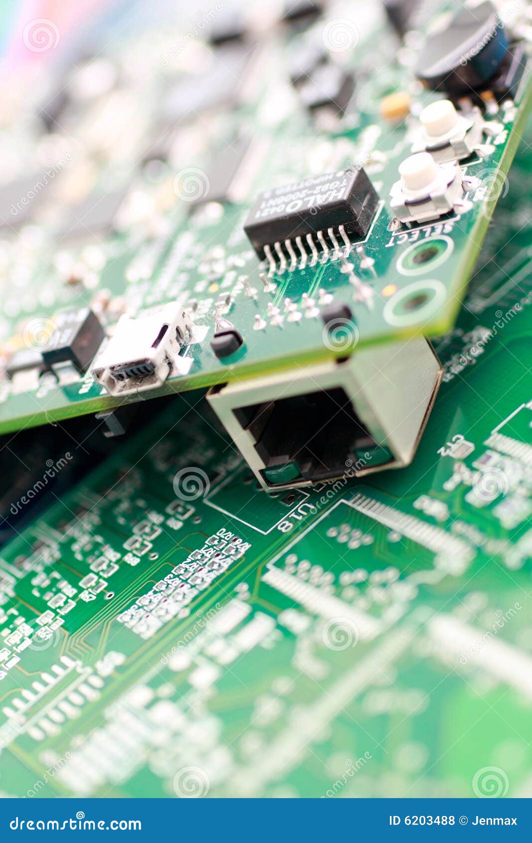 PCB stock photo. Image of macro, internet, digital, card - 6203488