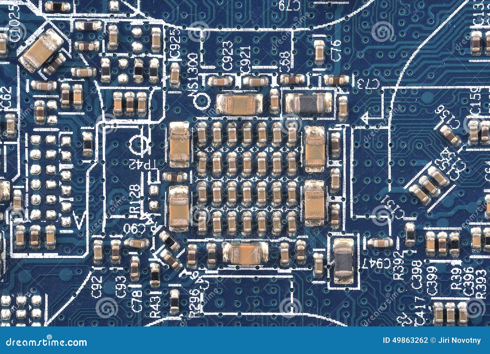 PCB stock photo. Image of close, board, back, printed - 49863262