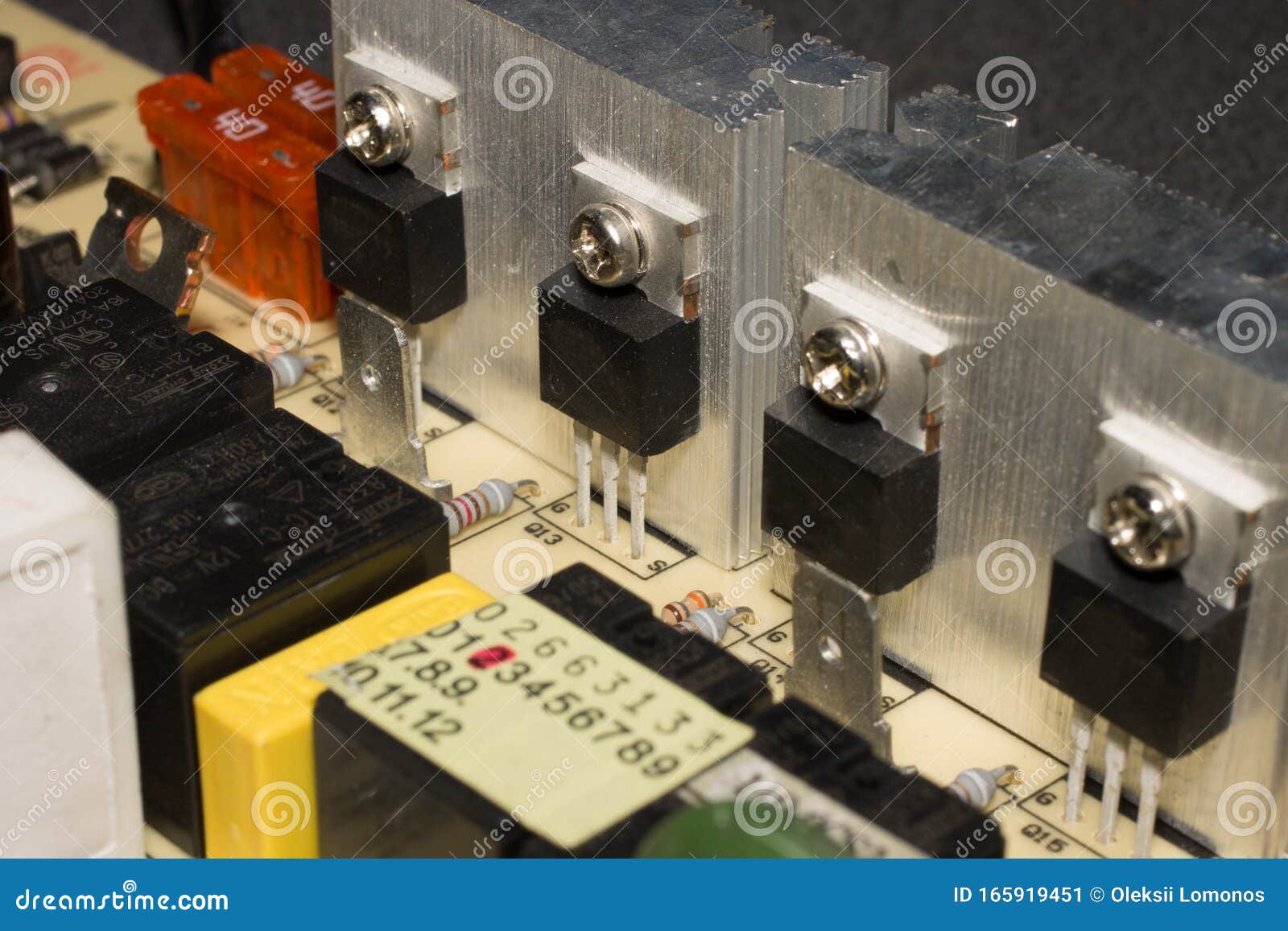 PCB Circuitry with Photo Diode, Laser, Resistors, Microchips ... PCB Circuitry with Photo Diode, Laser, Resistors, Microchips ...