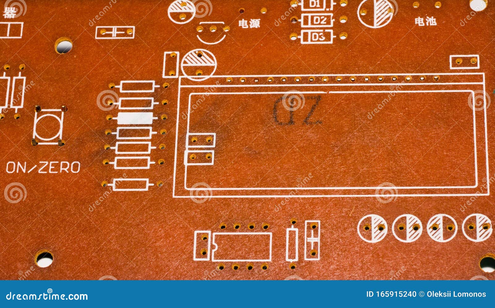 PCB Circuitry with Led Screen Chips, Resistors, Microchips, Electronic ...