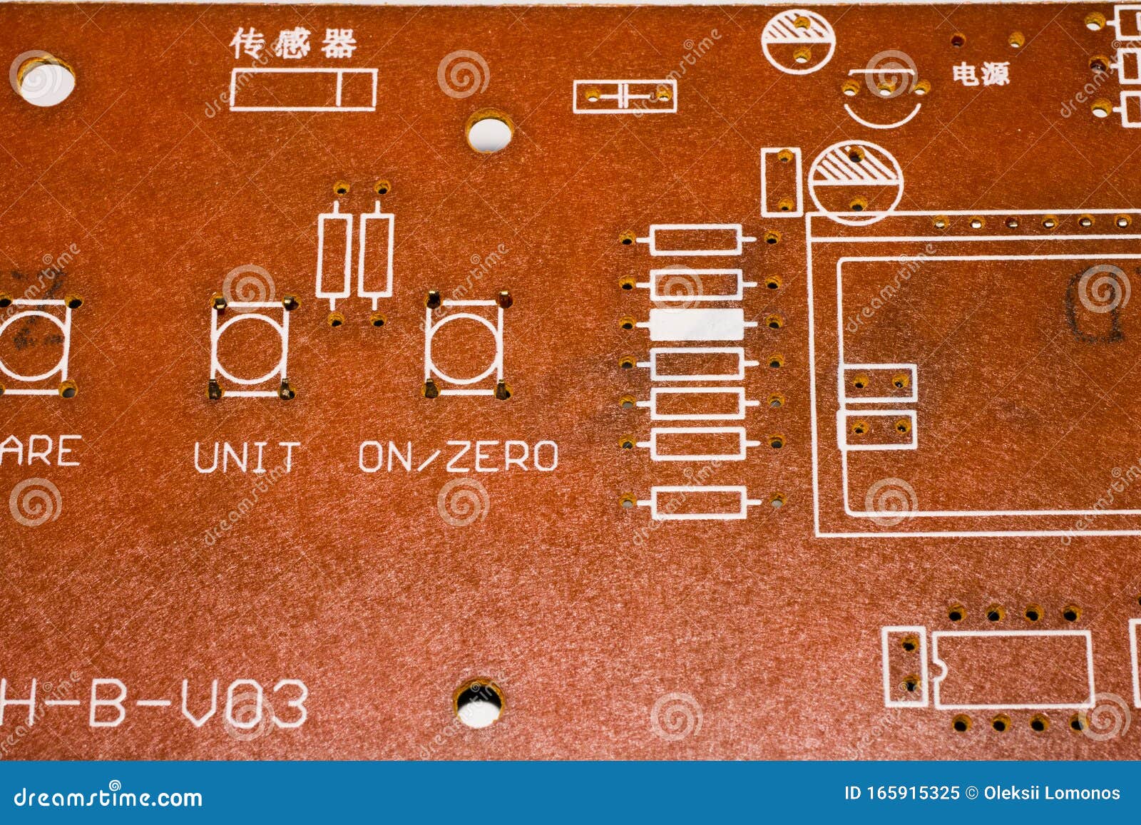 PCB Circuitry with Led Screen Chips, Resistors, Microchips, Electronic ...