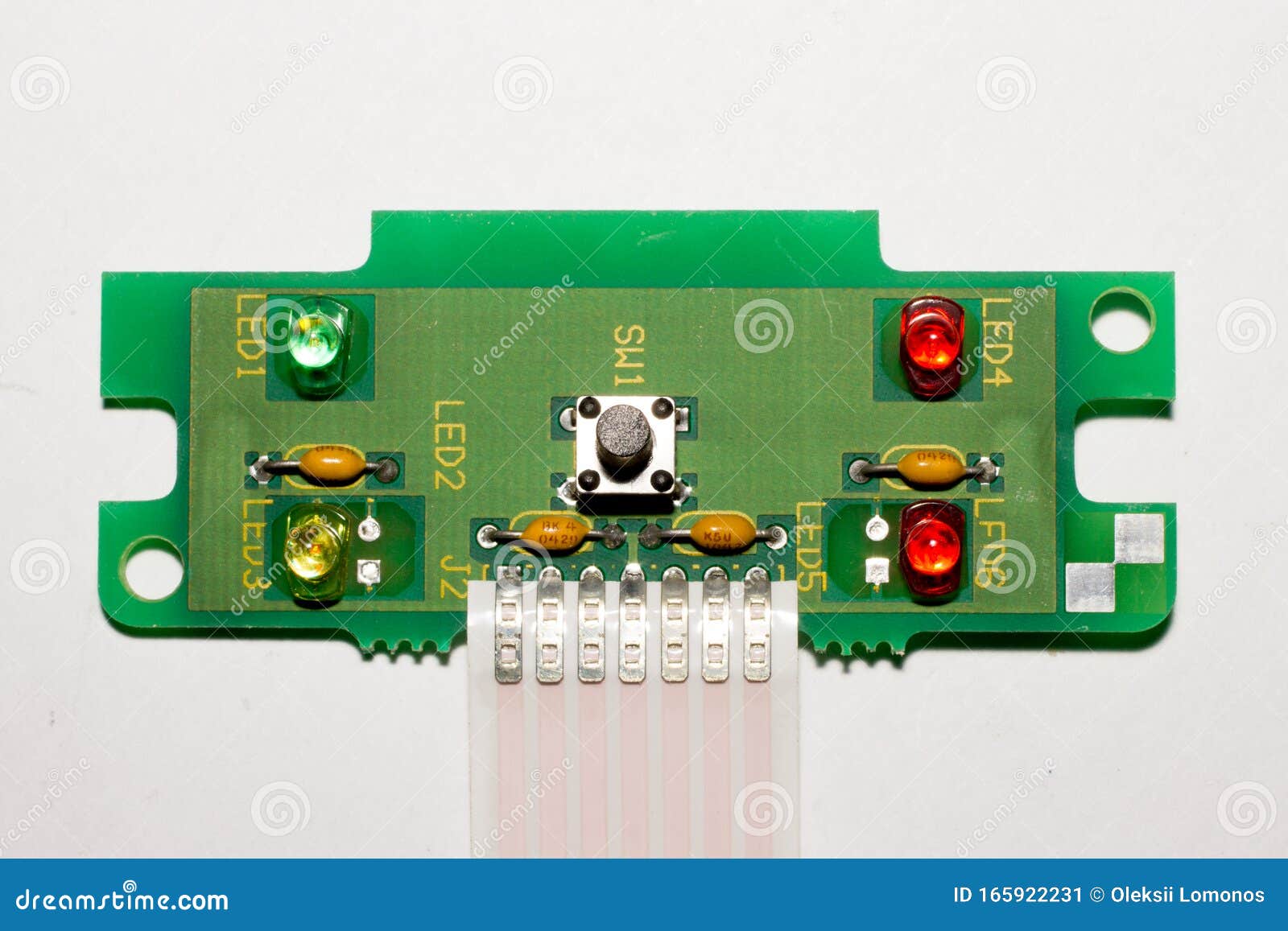 PCB Circuitry with Photo Diode, Laser, Resistors, Microchips ... PCB Circuitry with Photo Diode, Laser, Resistors, Microchips ...