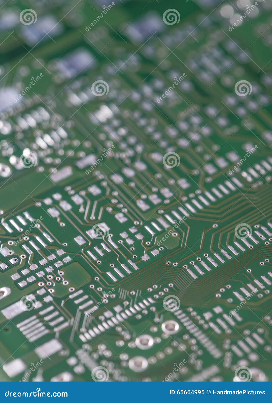 PCB (close-up shot) stock image. Image of chip, integrated - 65664995
