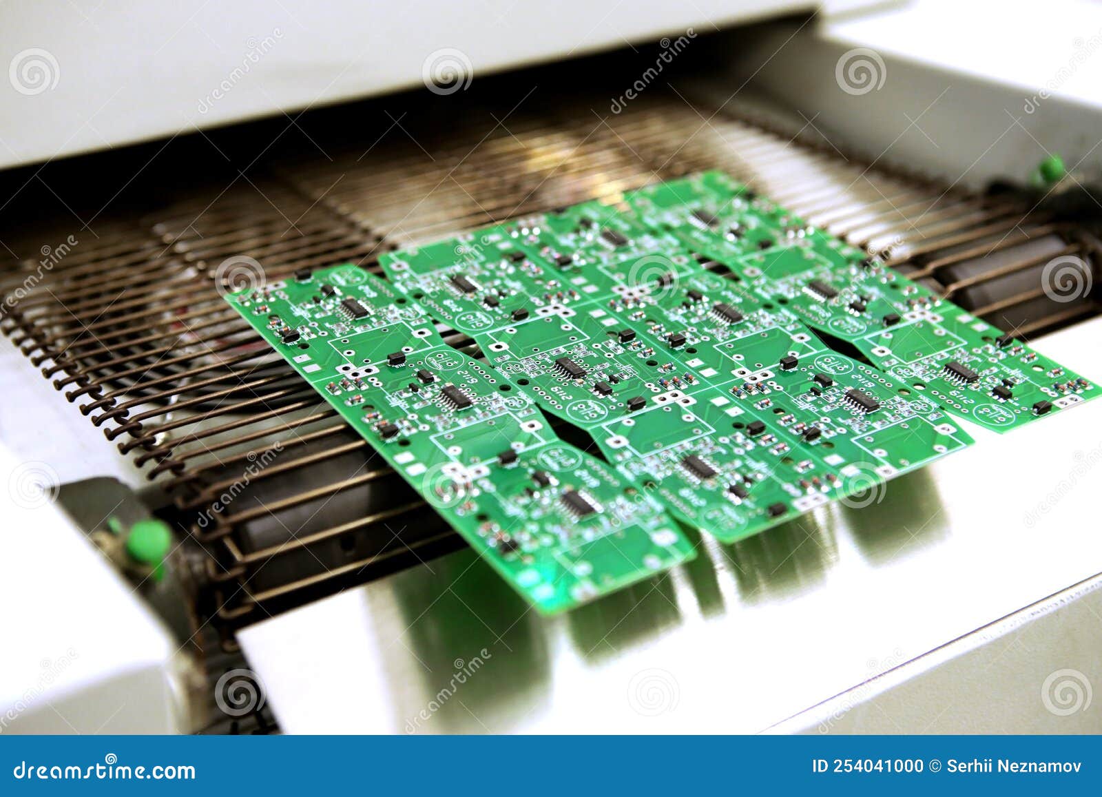 PCB Drying Technology. The Finished Board Leaves The Drying Oven Along ...