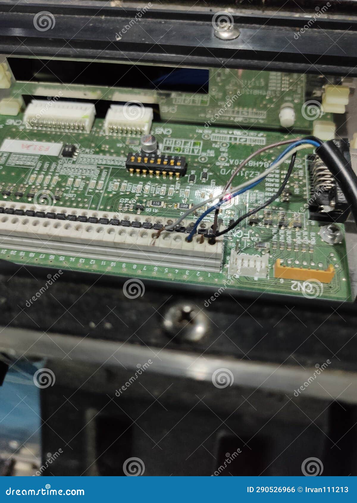 Pcb inkjet print stock photo. Image of motherboard, conector - 290526966