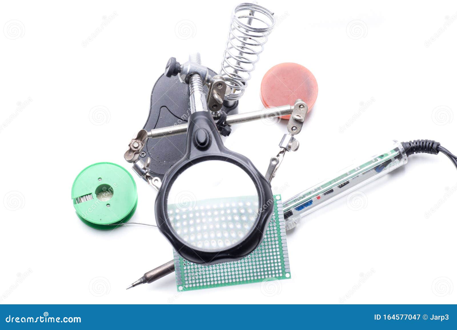 Pcb magnifying glass stock image. Image of magnifying - 164577047