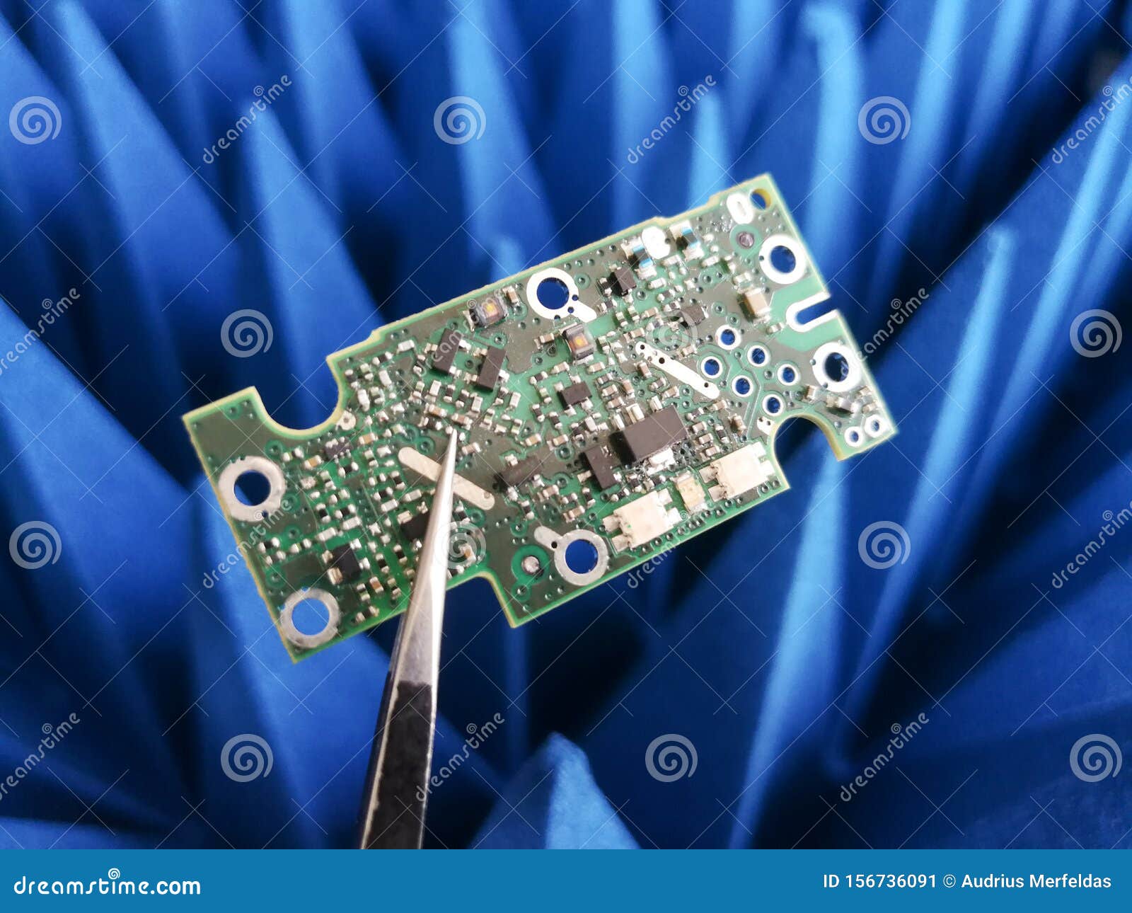 PCB Over Radio Frequency Absorbers for EMC Tests Stock Image - Image of ...