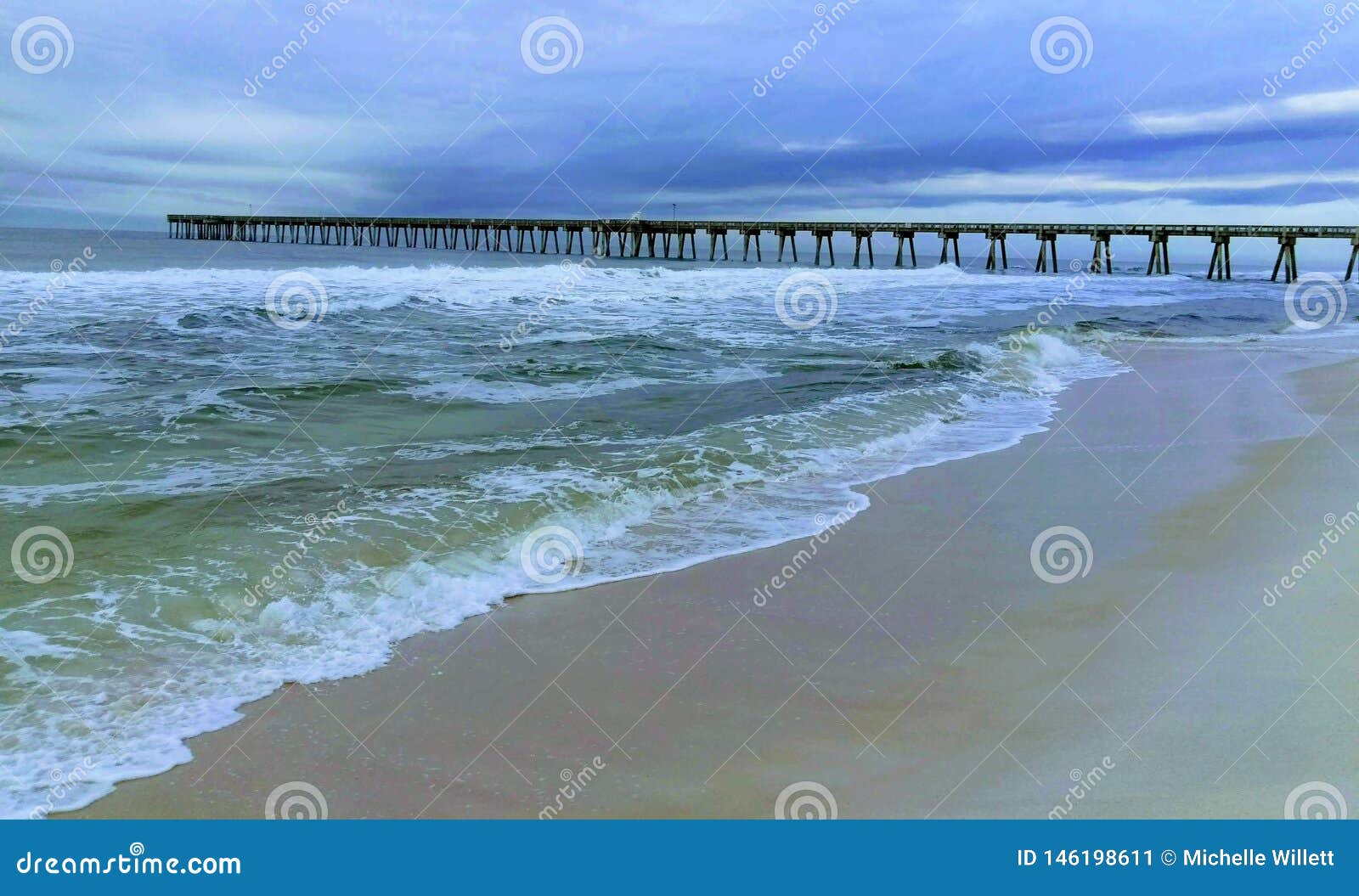 PCB Pier stock image. Image of ocean, pier, beach, florida - 146198611