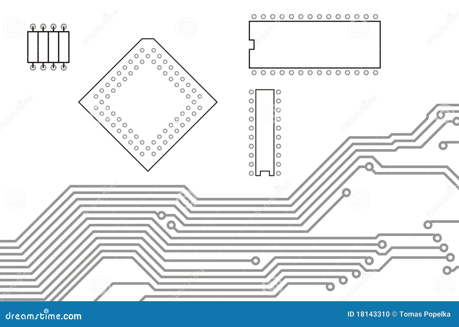 PCB (printed Circuit Board) 18 Stock Illustration - Illustration of ... PCB (printed Circuit Board) 18 Stock Illustration - Illustration of ...