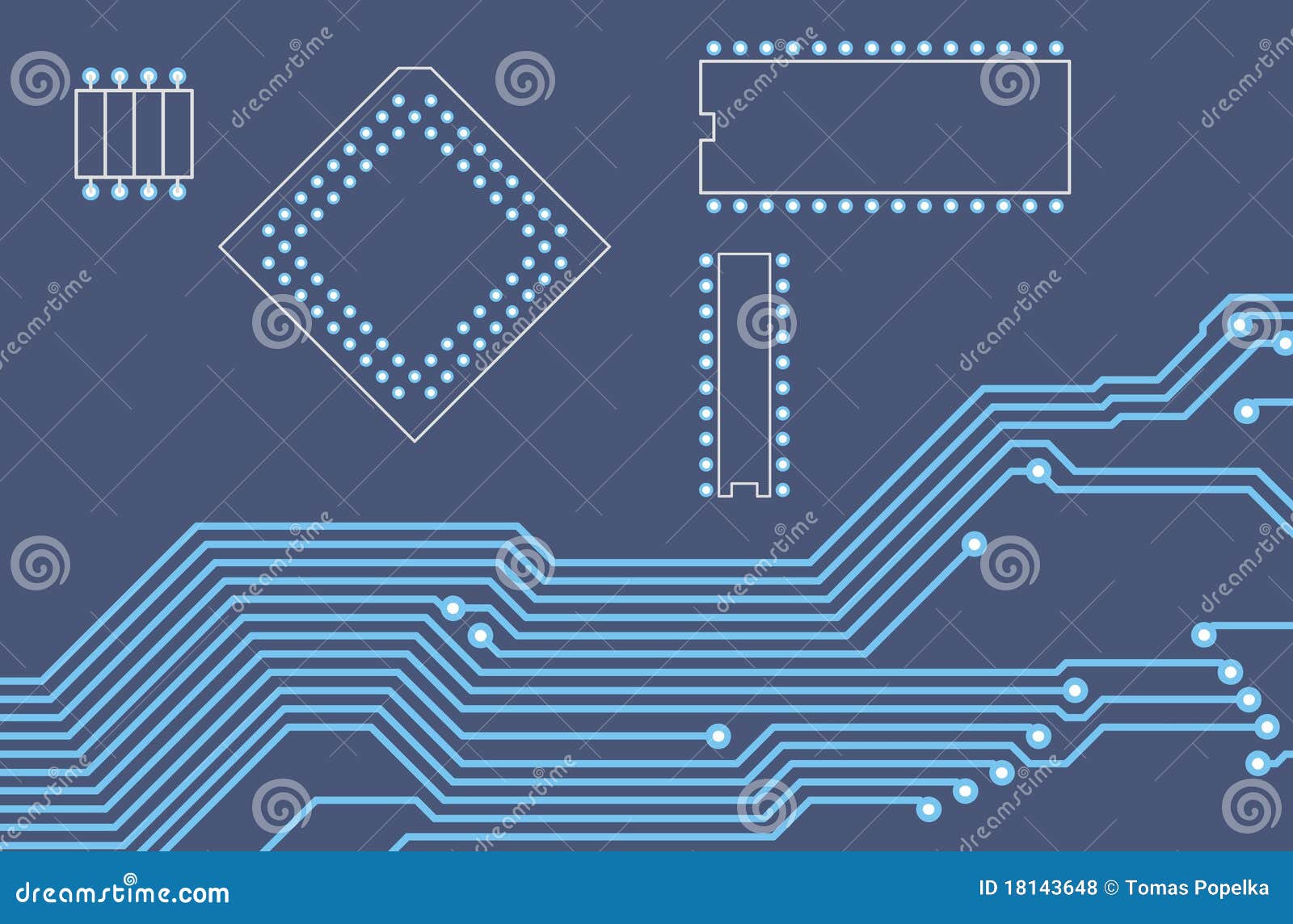 PCB (printed Circuit Board) 19 Stock Photography | CartoonDealer.com ...