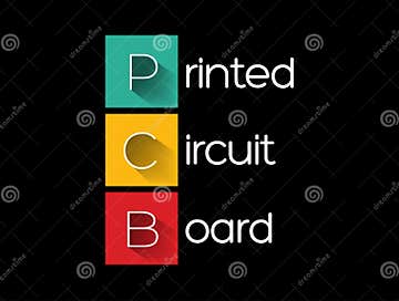 PCB - Printed Circuit Board Acronym Stock Illustration - Illustration ...