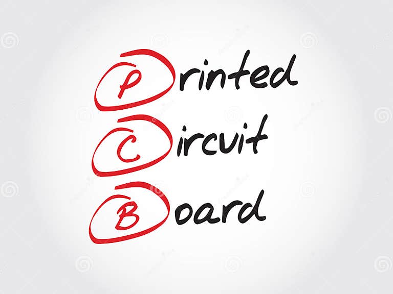 PCB Printed Circuit Board stock illustration. Illustration of ...
