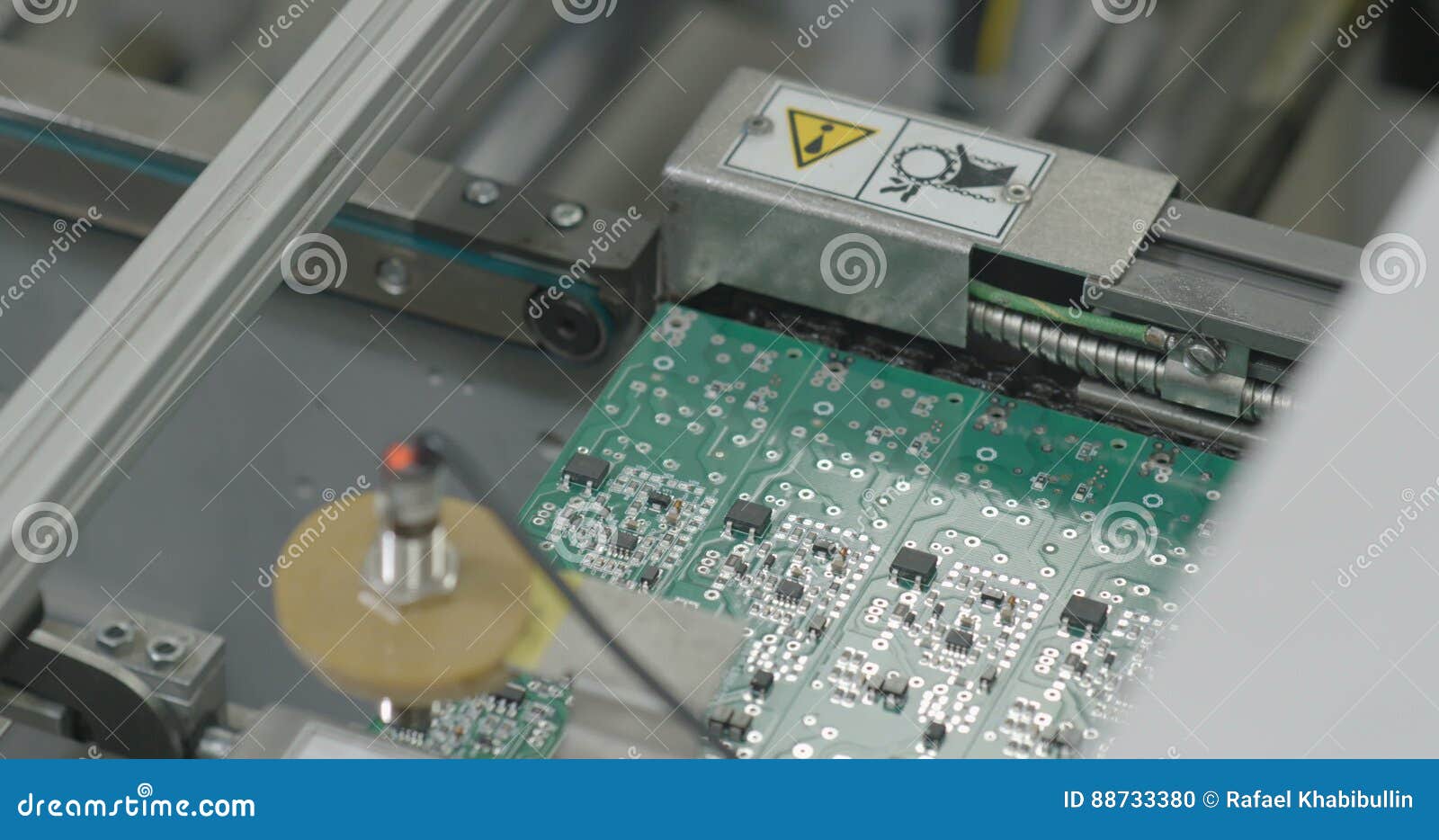 PCB Production Line Closeup Stock Footage - Video of circuit ...