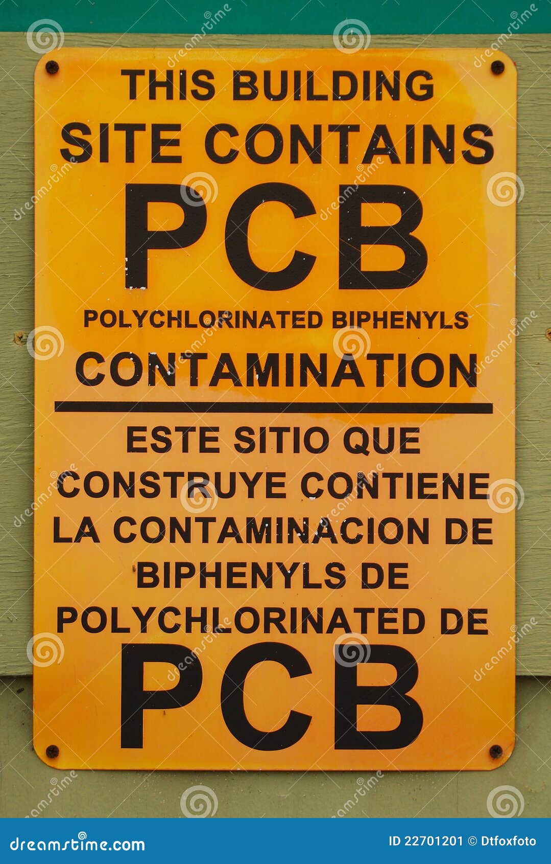 PCB Sign stock image. Image of closeup, warning, biphenyls - 22701201