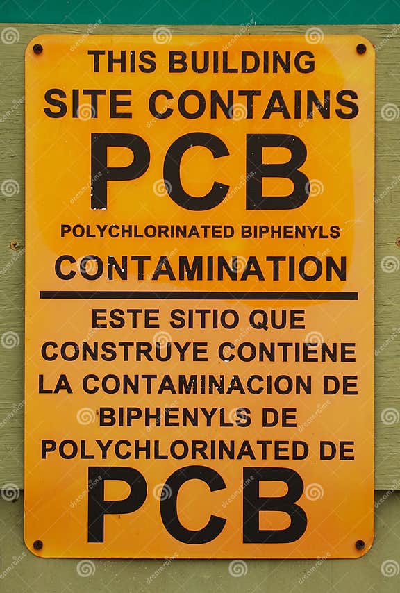 PCB Sign stock image. Image of closeup, warning, biphenyls - 22701201