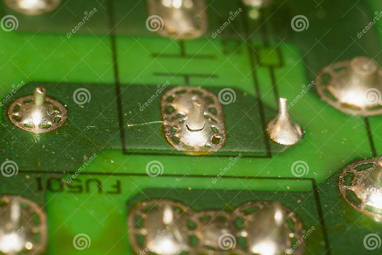 PCB soldering defect stock photo. Image of connect, internal - 133226154