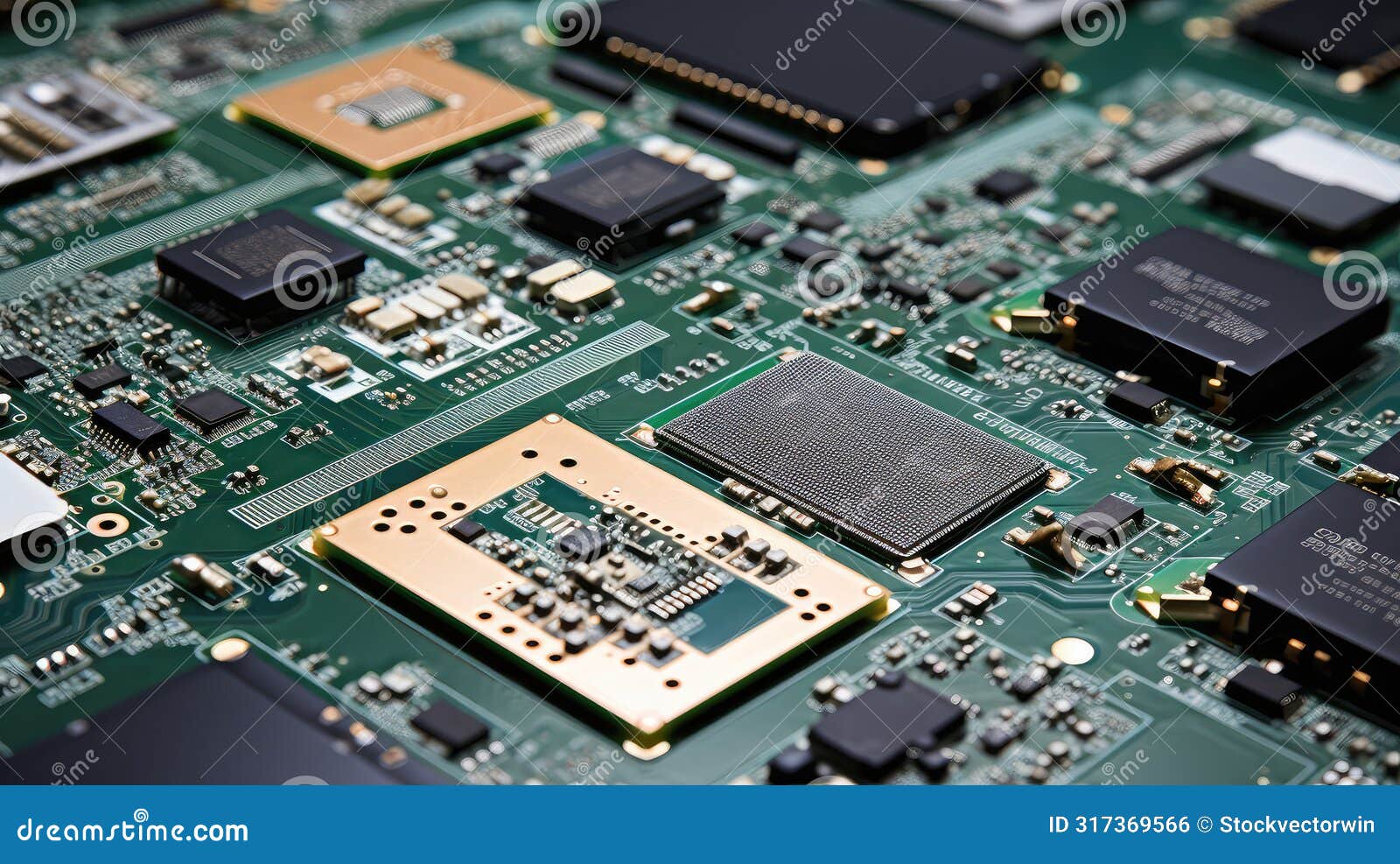 Pcb Surface Mount Technology Stock Illustration - Illustration of integration, electronics ...