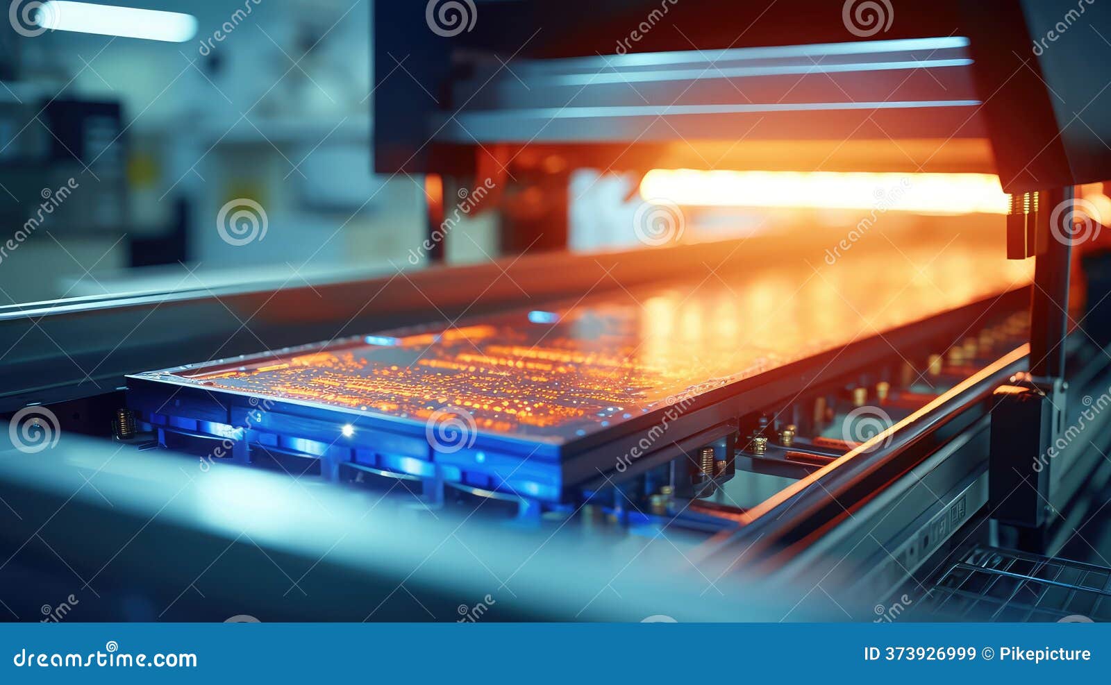 Surface Mount Technology Component Placement Vector Illustration | CartoonDealer.com #55663432