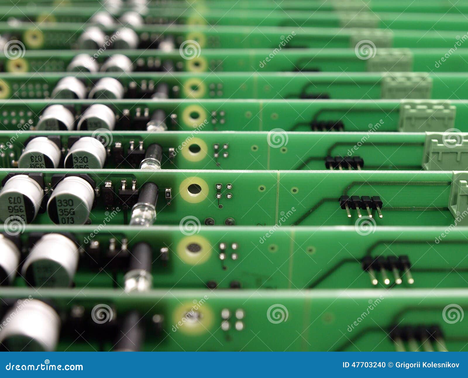 PCBs stock photo. Image of green, machinery, component - 47703240