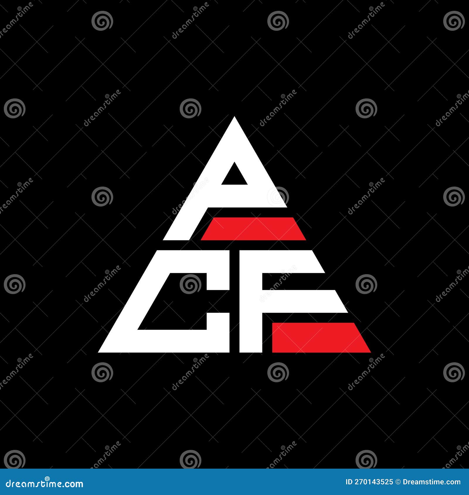 PCF Triangle Letter Logo Design with Triangle Shape. PCF Triangle Logo ...