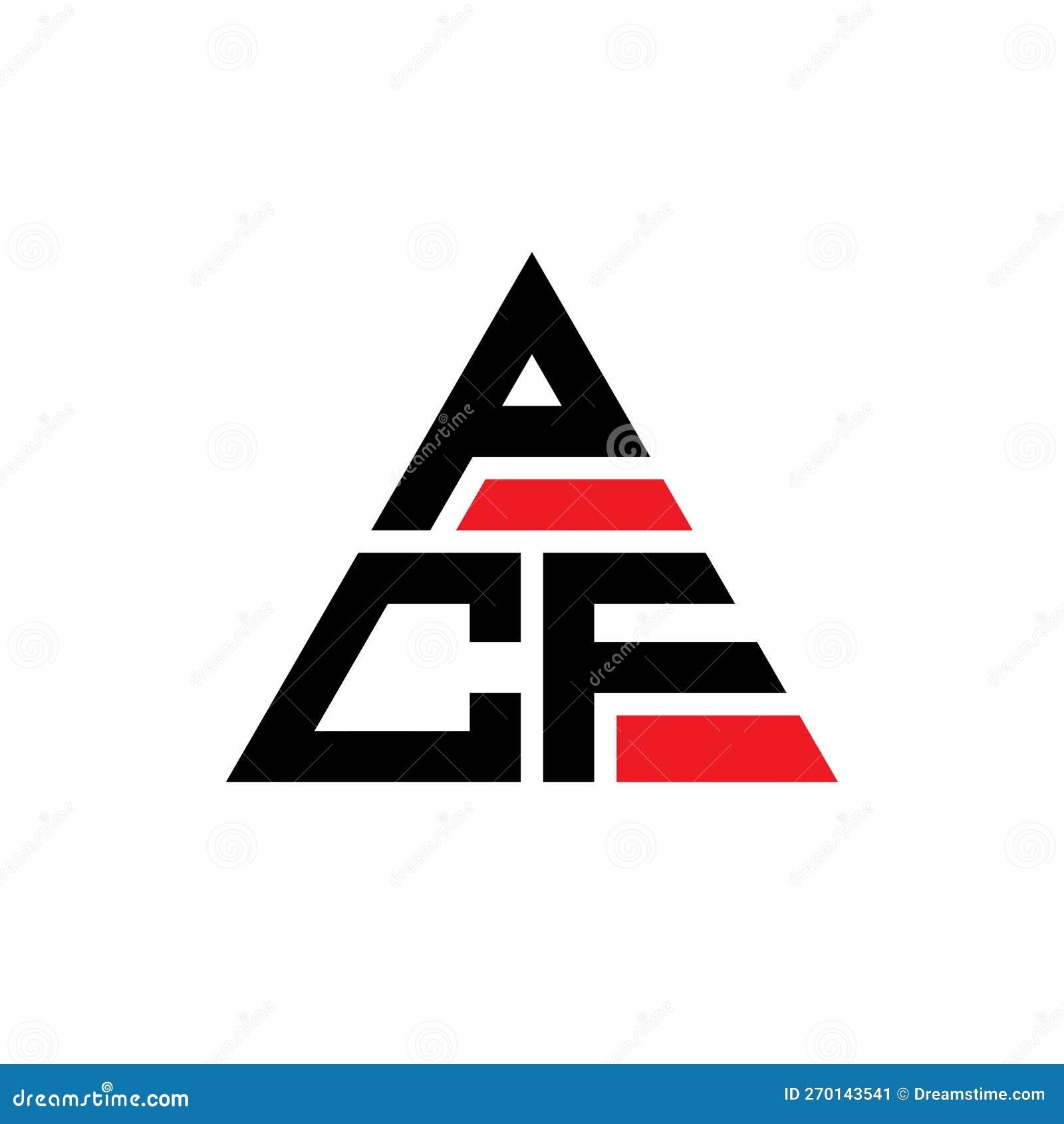 PCF Triangle Letter Logo Design with Triangle Shape. PCF Triangle Logo ...