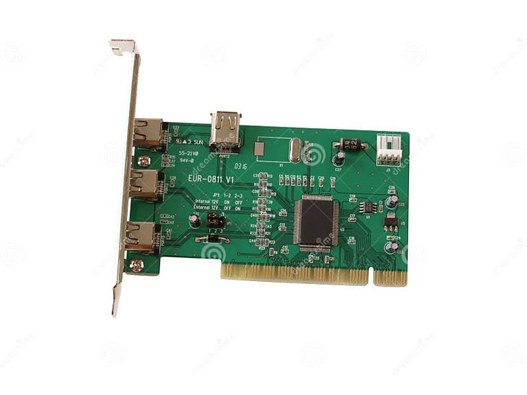 PCI Card stock image. Image of chip, silicon, function - 450115