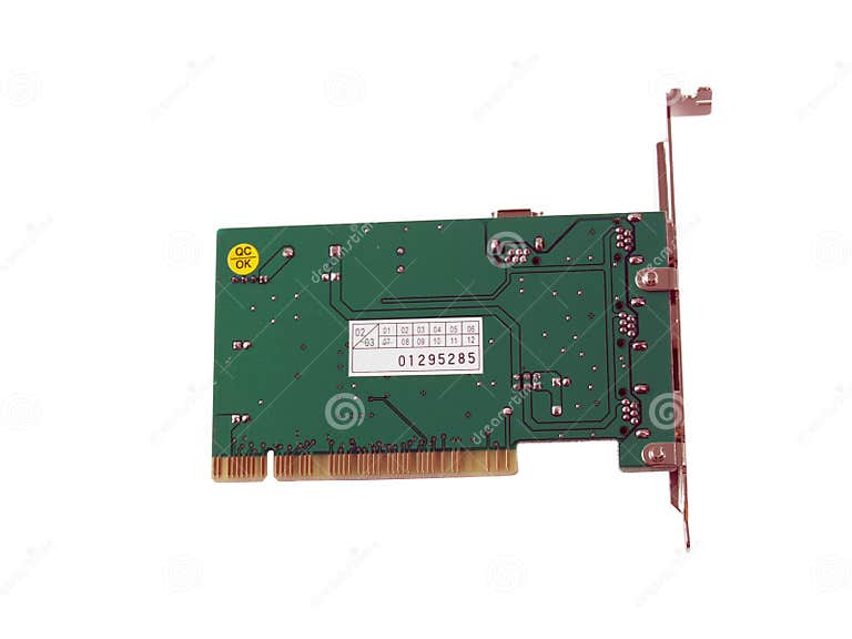 PCI Card, rear stock photo. Image of technology, function - 450116