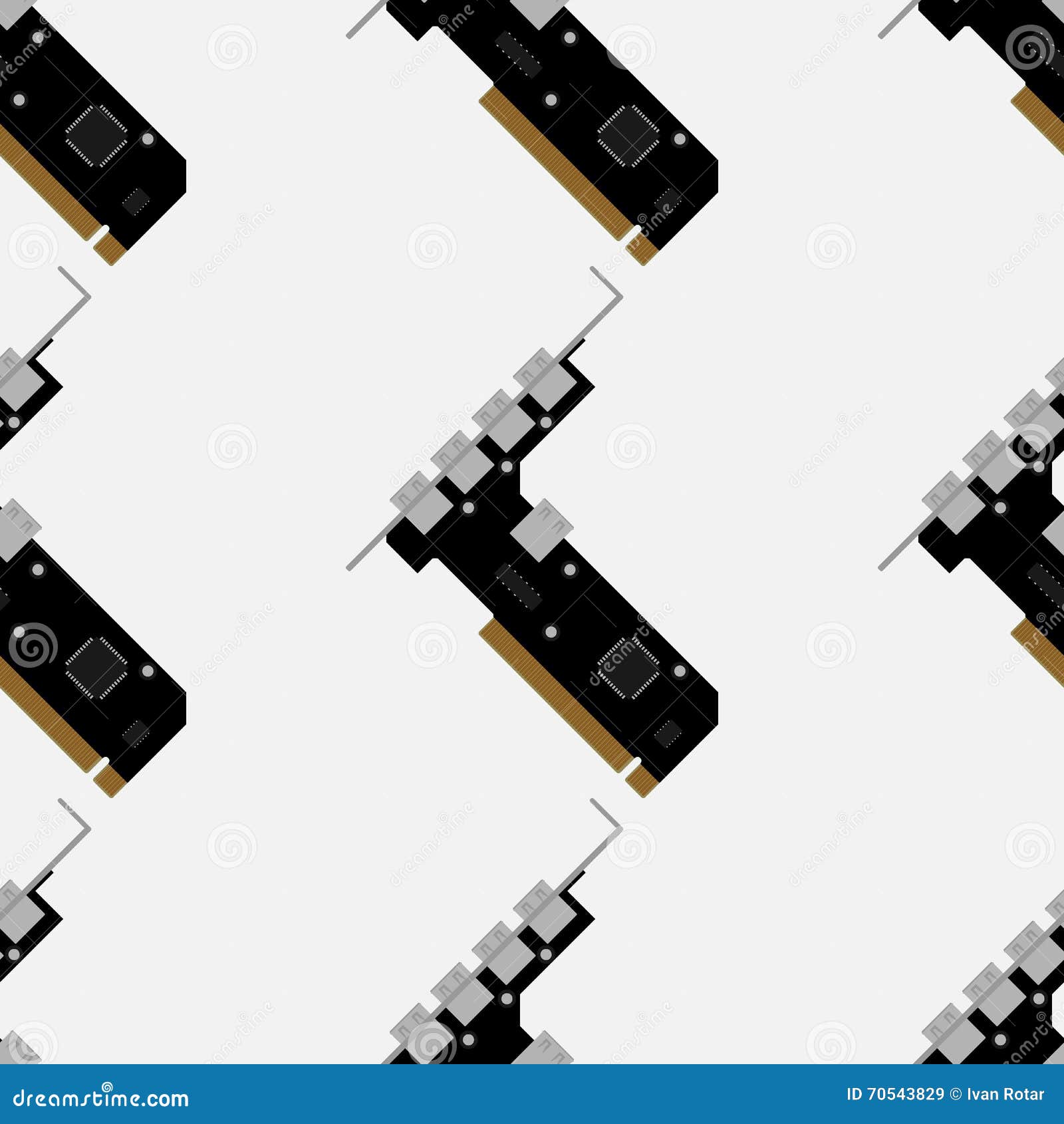 PCI To USB Controller Pattern. Cartoon Vector | CartoonDealer.com #70543829