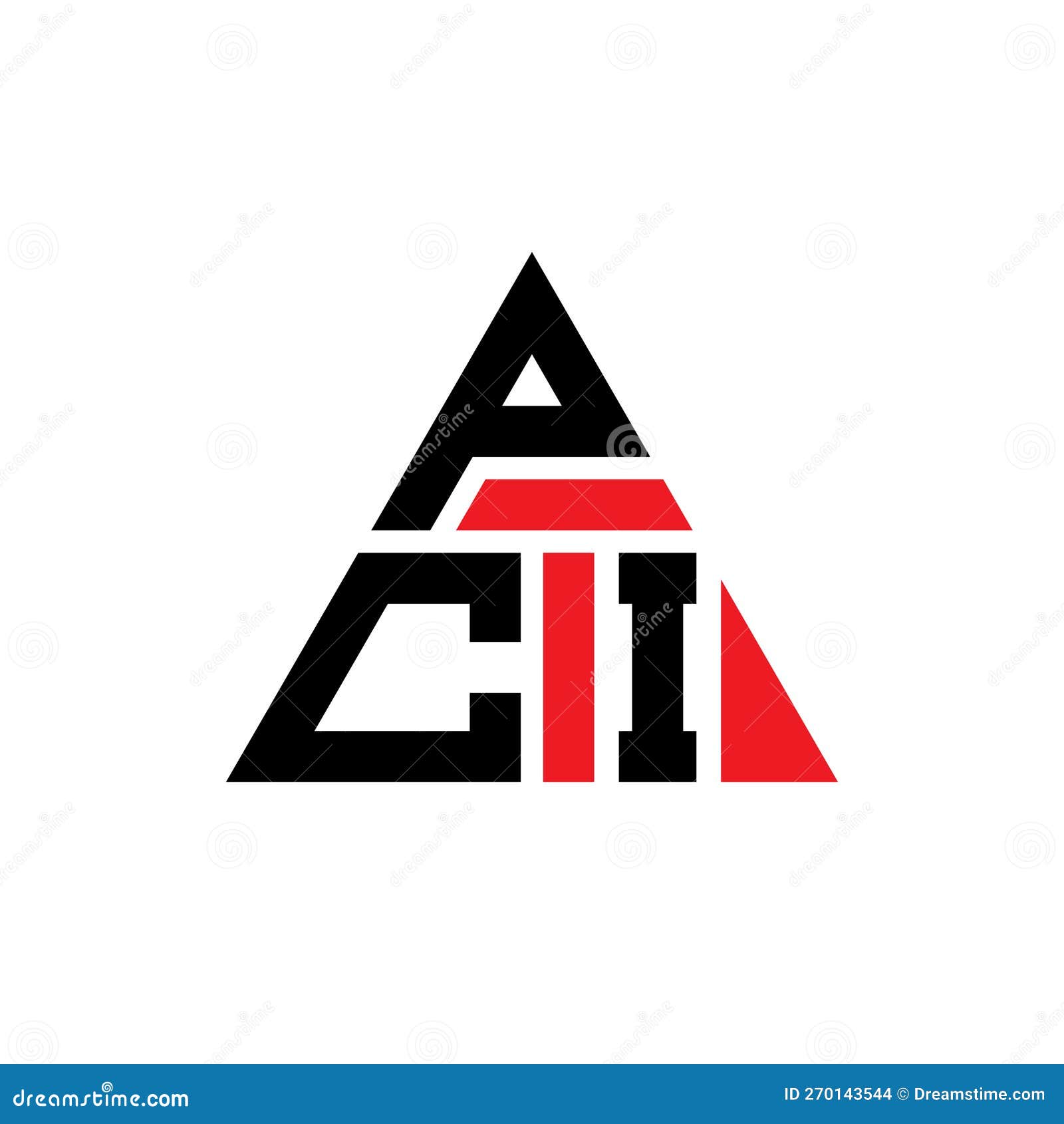 PCI Triangle Letter Logo Design with Triangle Shape. PCI Triangle Logo ...