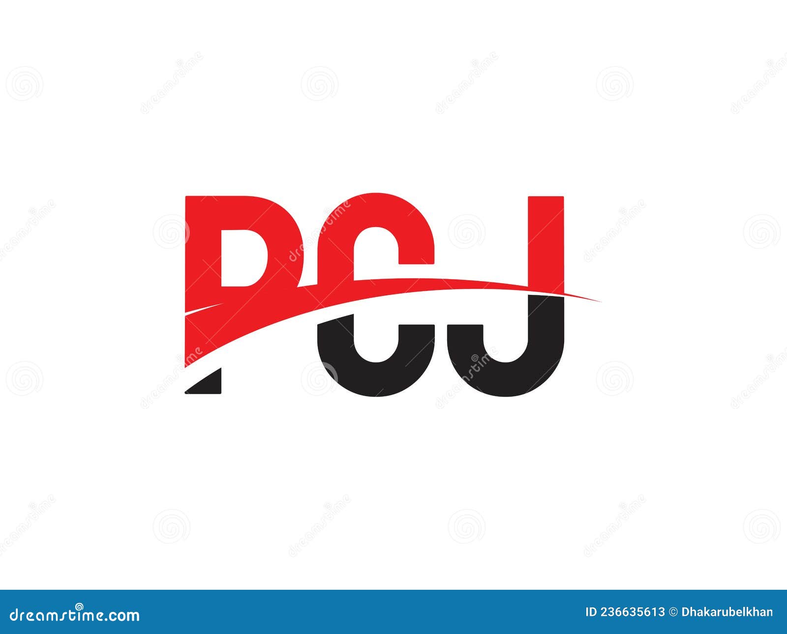 PCJ Letter Initial Logo Design Vector Illustration Stock Vector ...