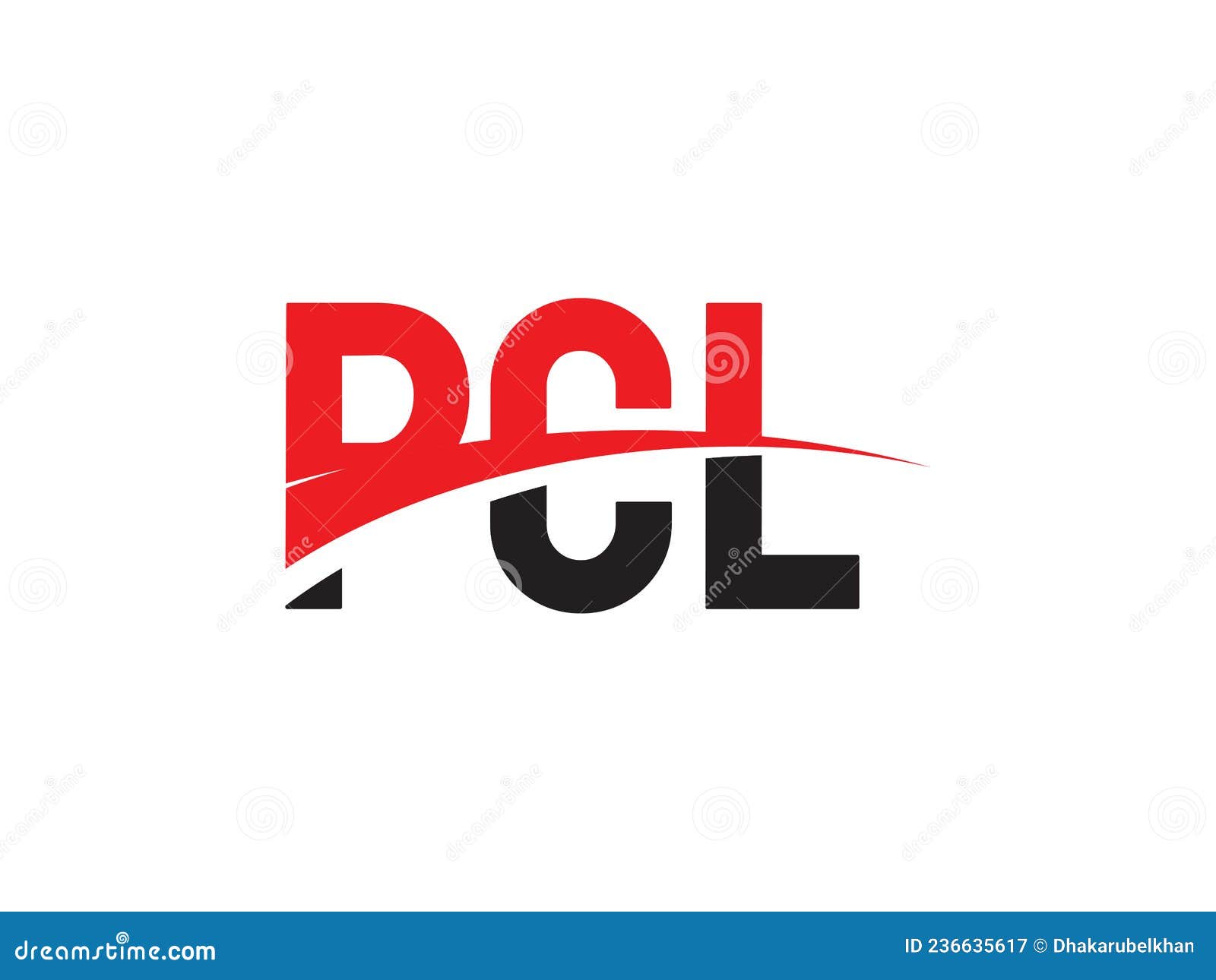 PCL Letter Initial Logo Design Vector Illustration Stock Vector ...