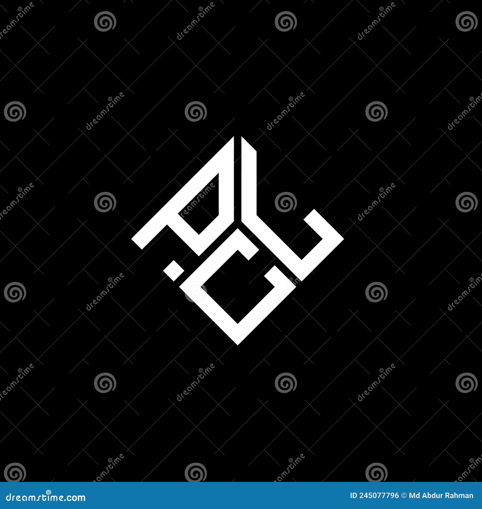 PCL Letter Logo Design on Black Background. PCL Creative Initials ...