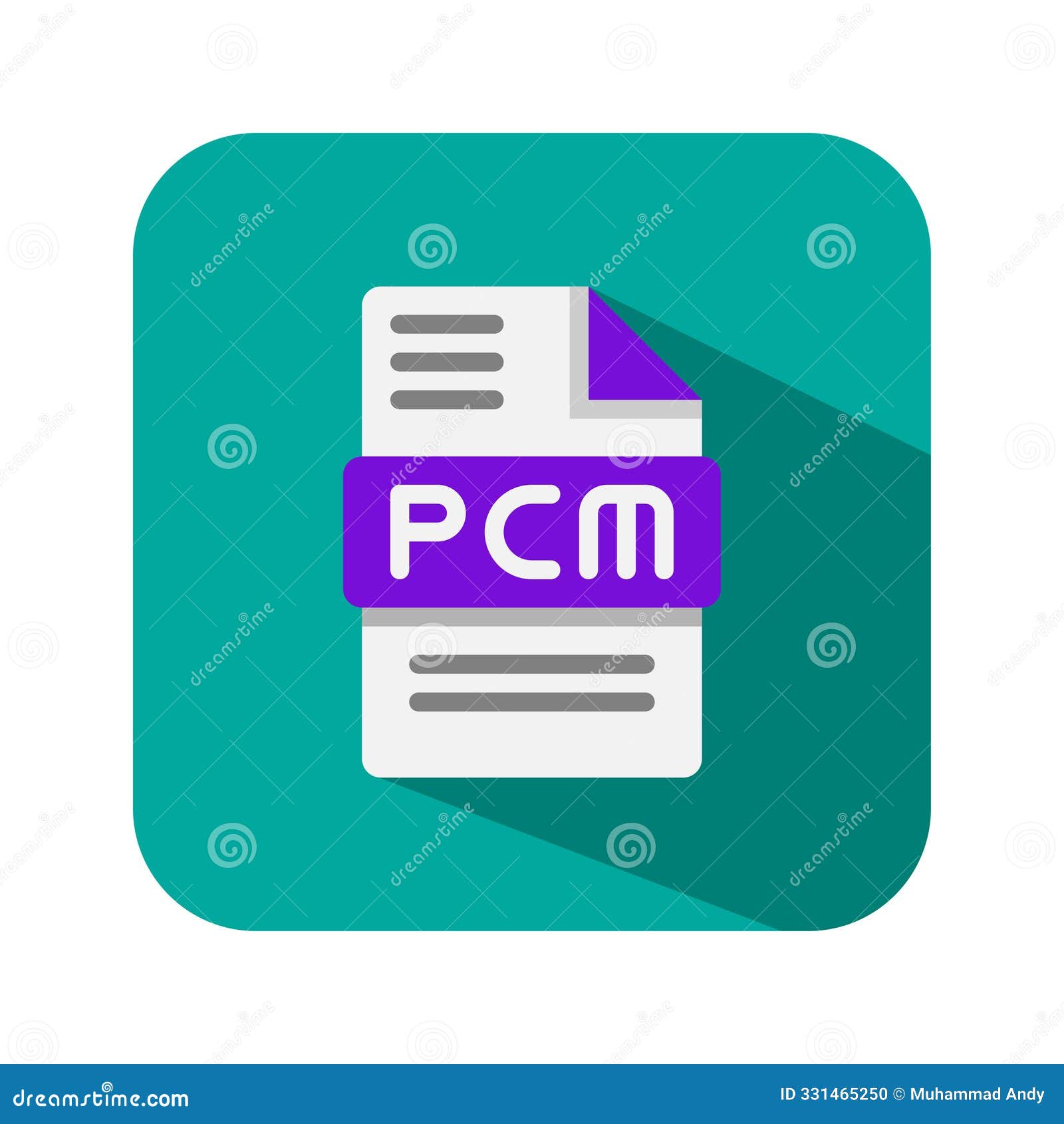 Pcm Audio File Flat Icons, Document, Files Type,extension, Format ...