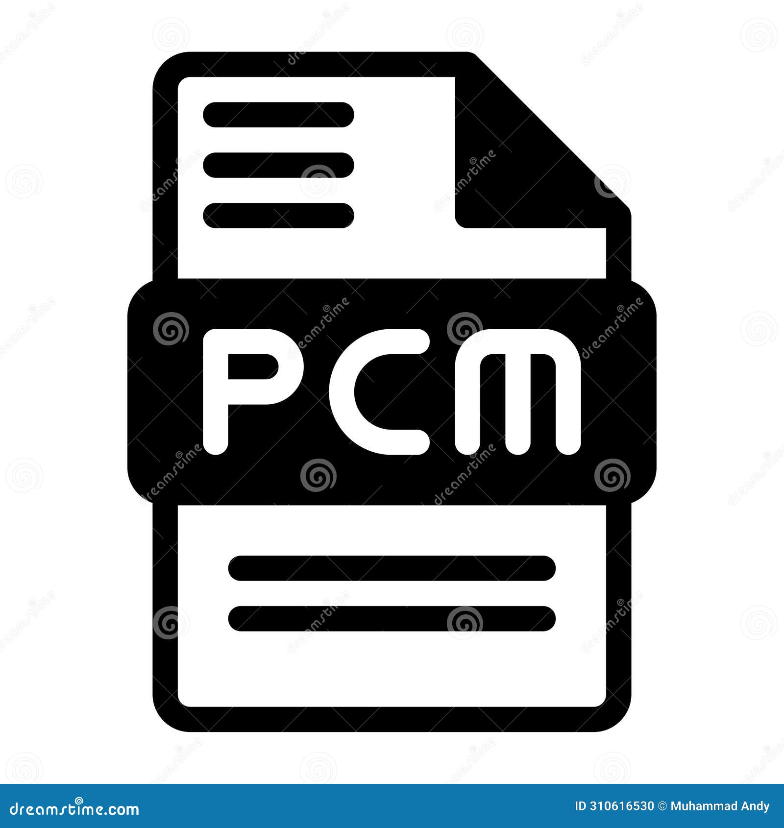 Pcm File Icon. Audio Format Symbol Solid Icons, Vector Illustration ...