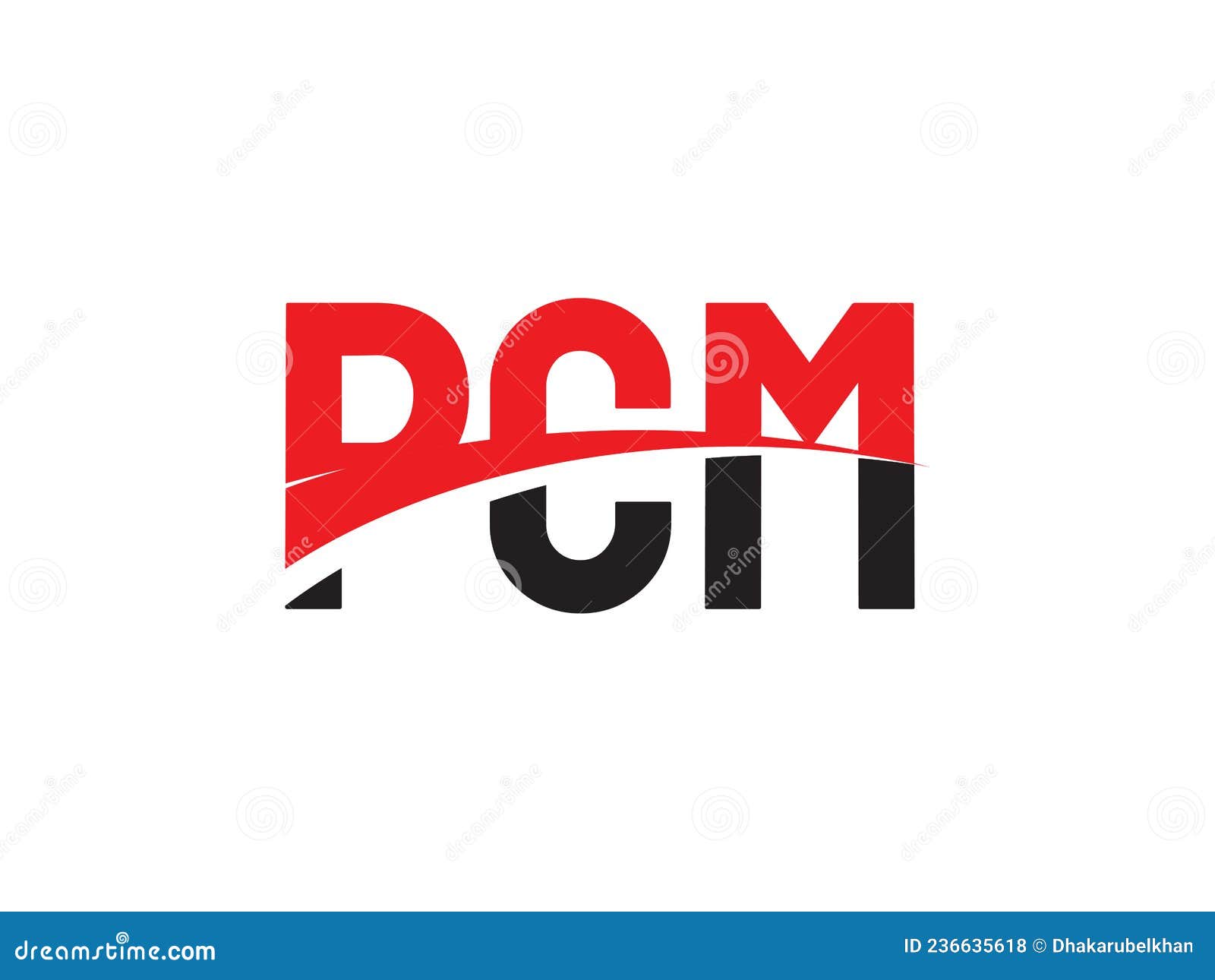 PCM Letter Initial Logo Design Vector Illustration Stock Vector ...