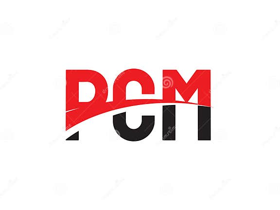 PCM Letter Initial Logo Design Vector Illustration Stock Vector - Illustration of black, brand ...