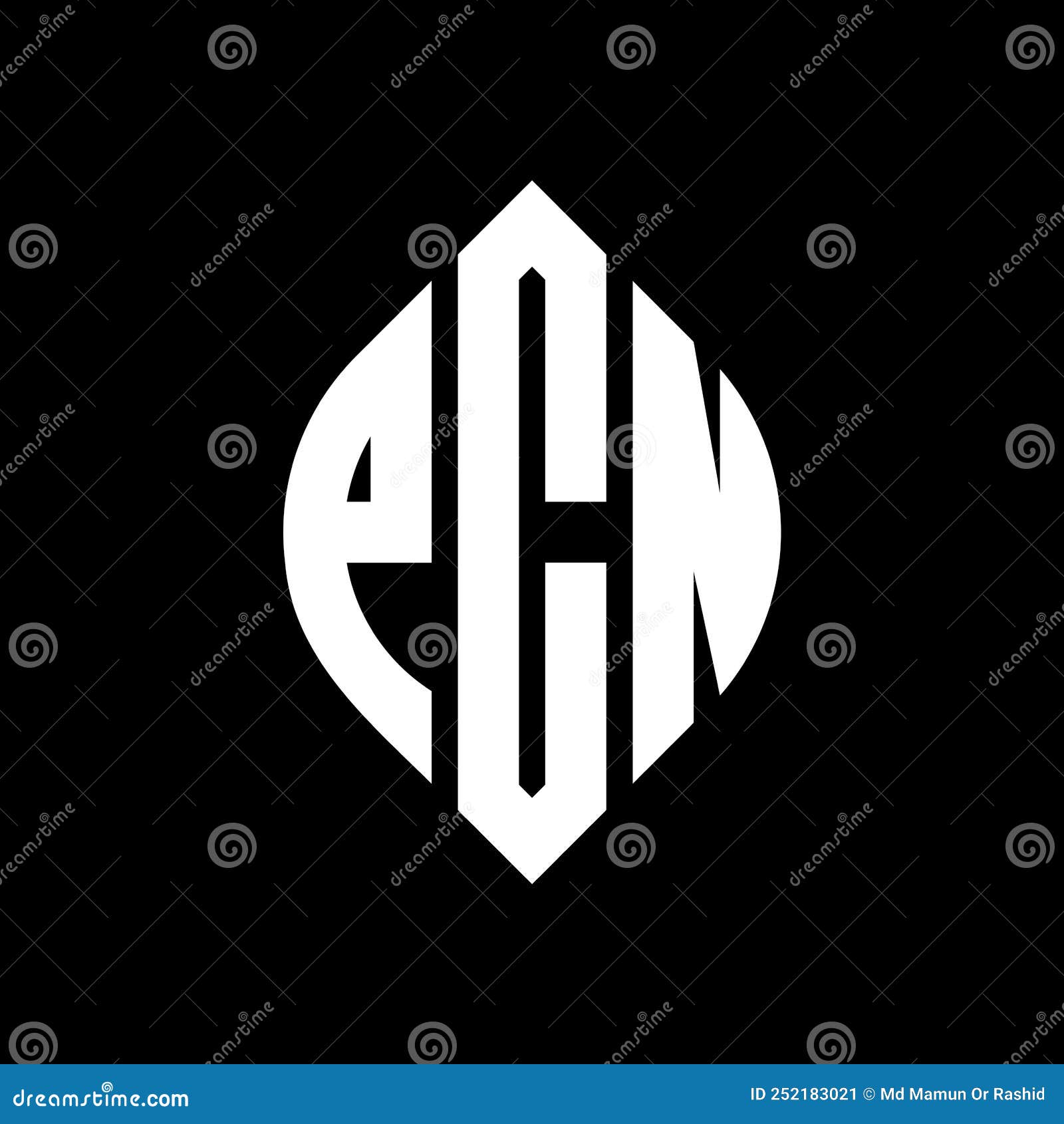 PCN Circle Letter Logo Design with Circle and Ellipse Shape. PCN ...