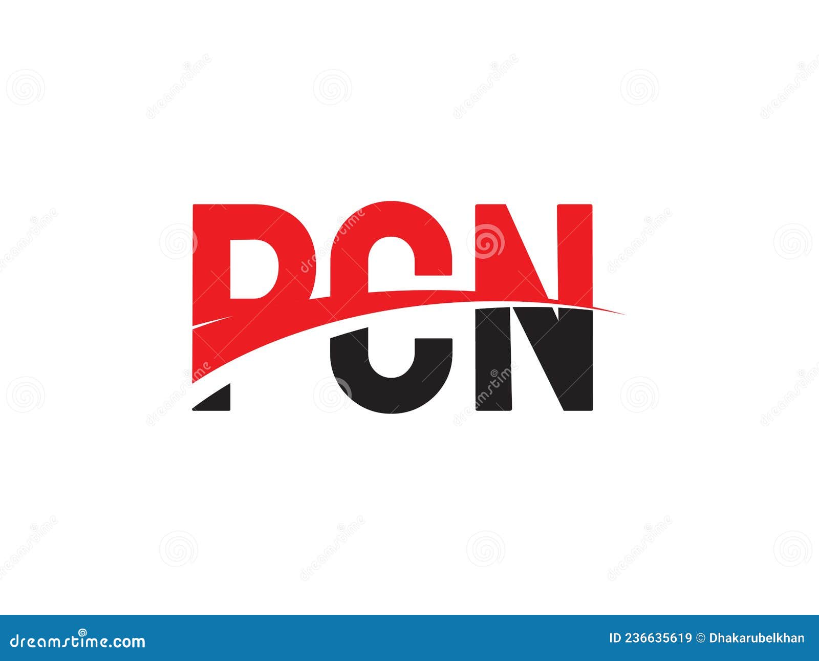 PCN Letter Initial Logo Design Vector Illustration Stock Vector ...