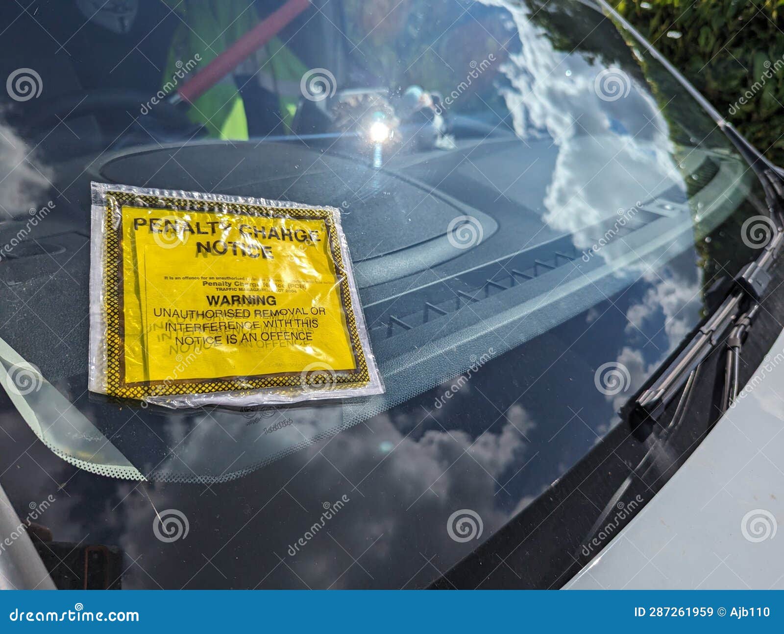 PCN parking ticket fine stock image. Image of enforcement - 287261959