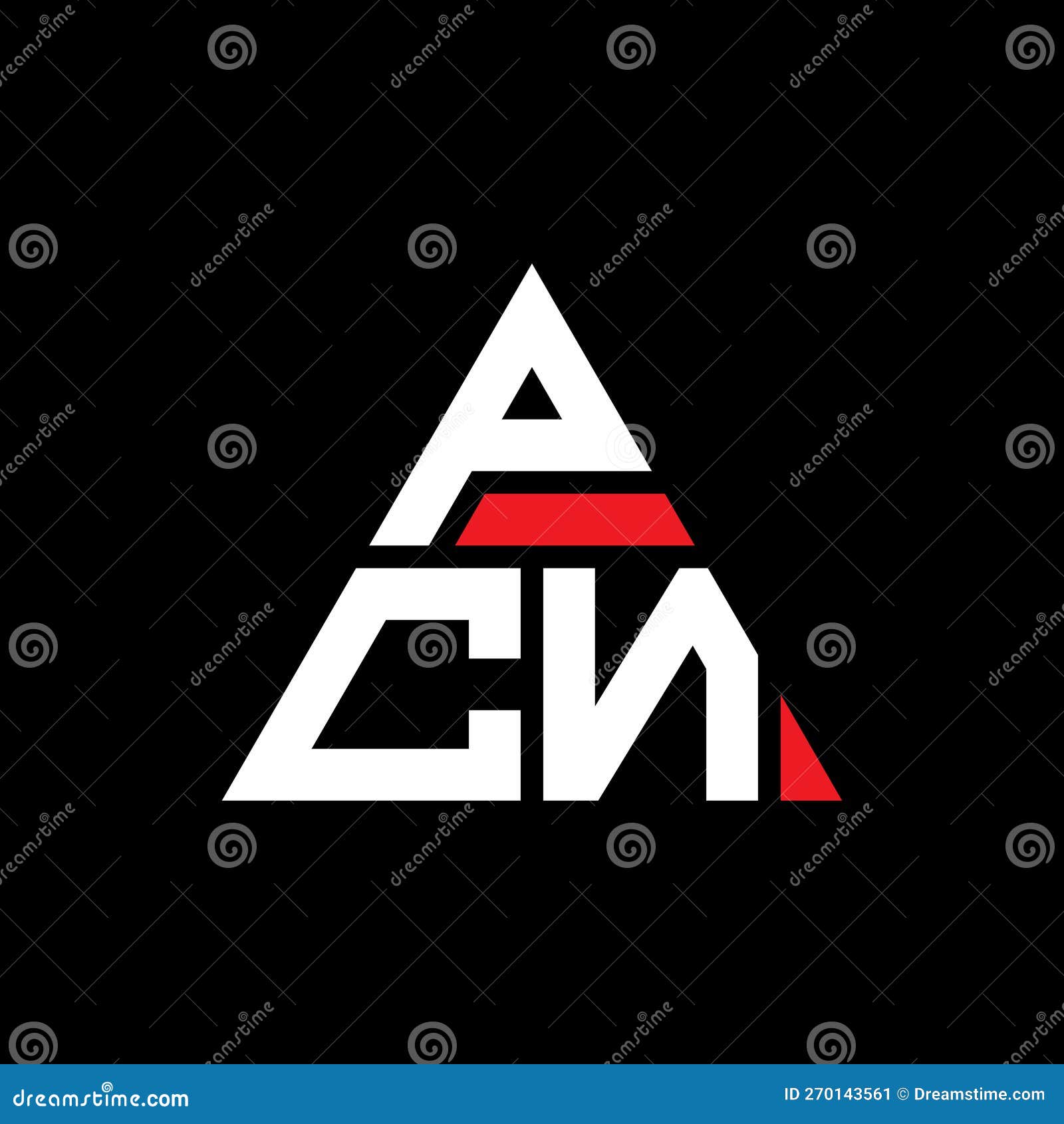 PCN Triangle Letter Logo Design with Triangle Shape. PCN Triangle Logo ...