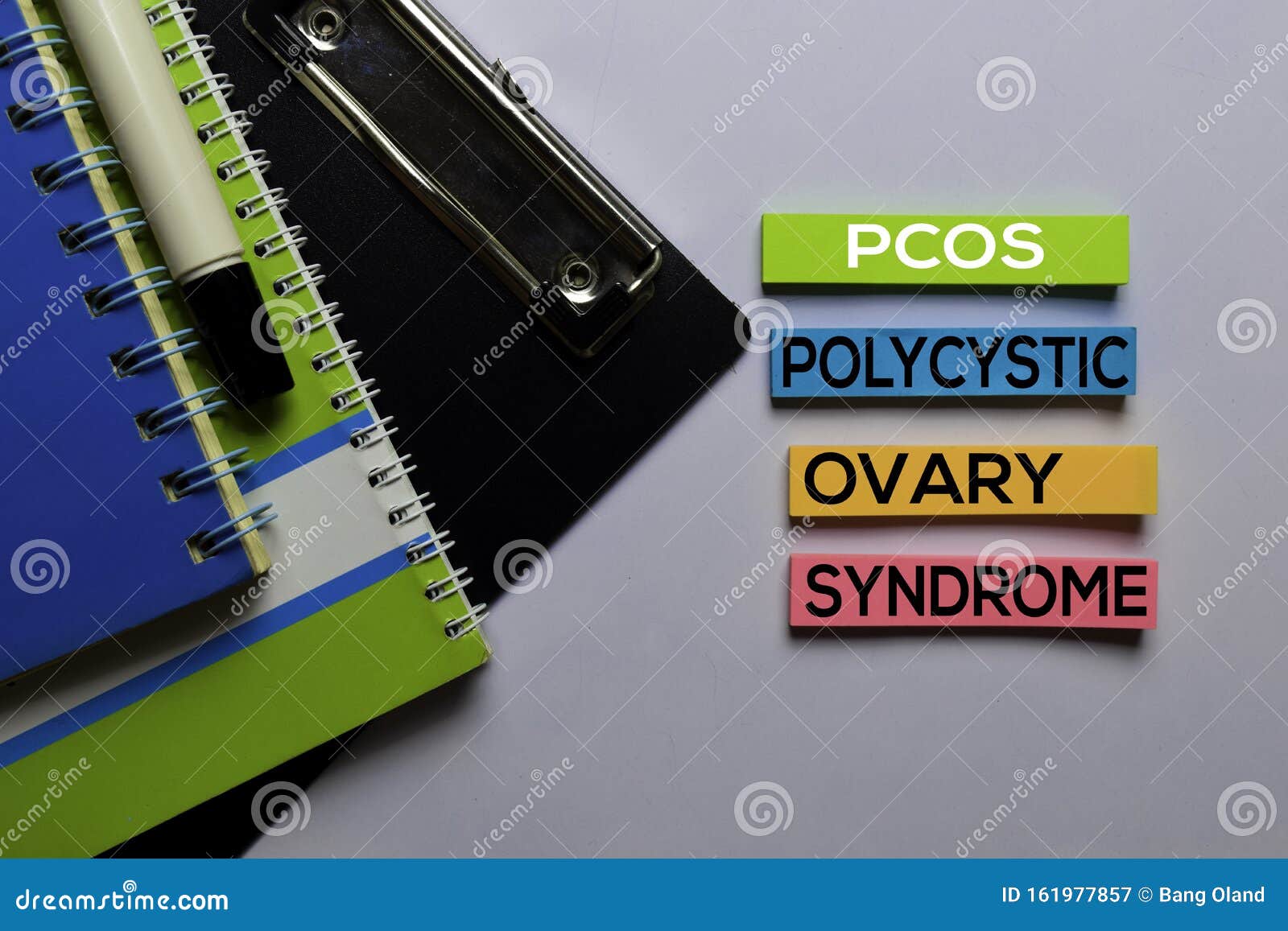 PCOS. Polycystic Ovary Syndrome Write on Sticky Notes Stock Image ...