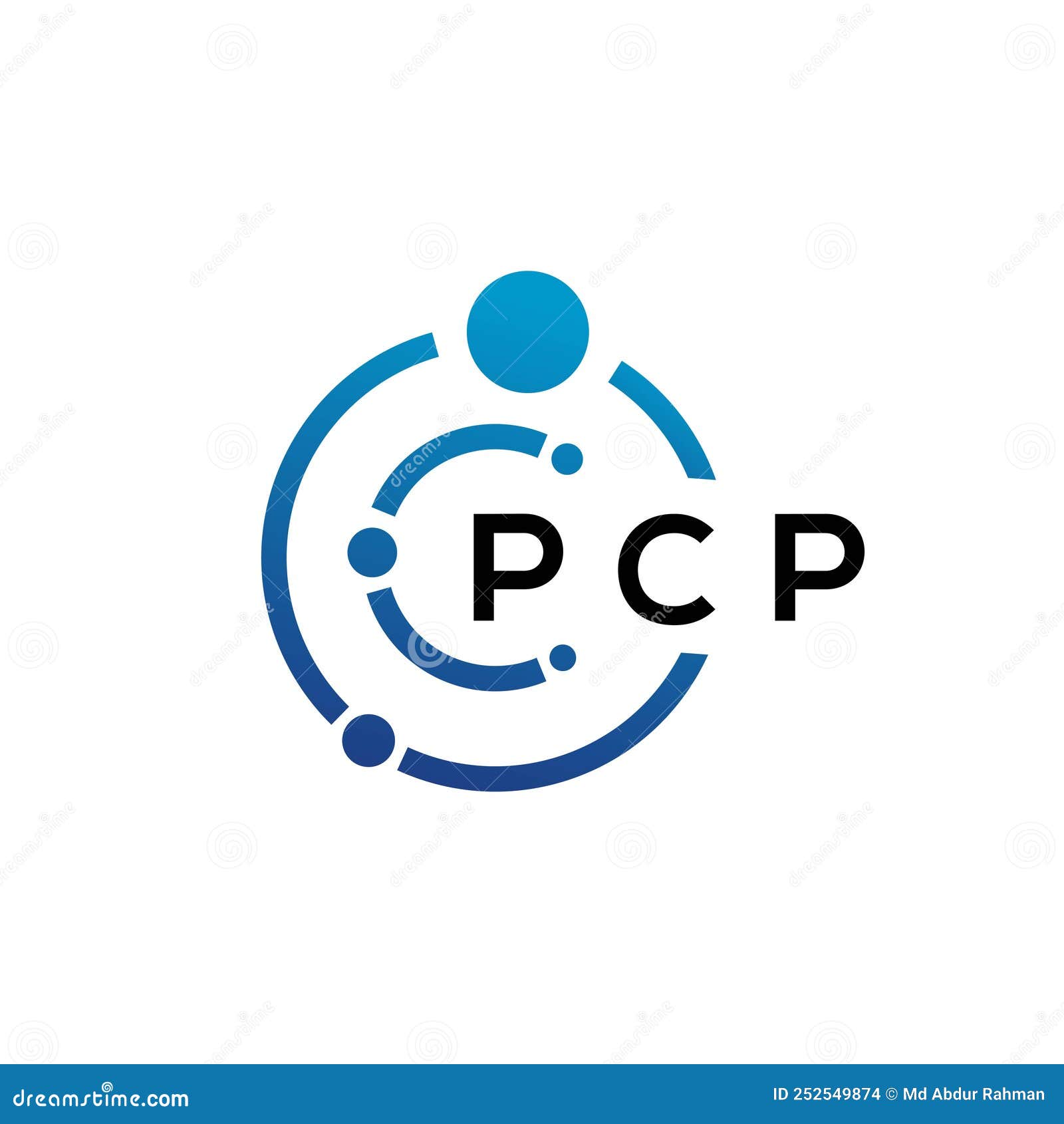 PCP Letter Technology Logo Design On White Background. PCP Creative ...