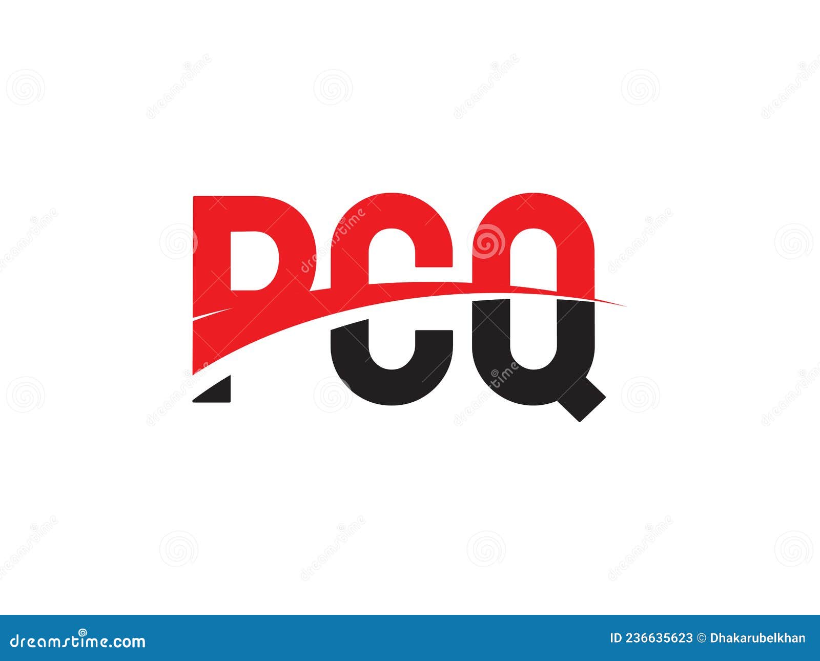 PCQ Letter Initial Logo Design Vector Illustration Stock Vector ...